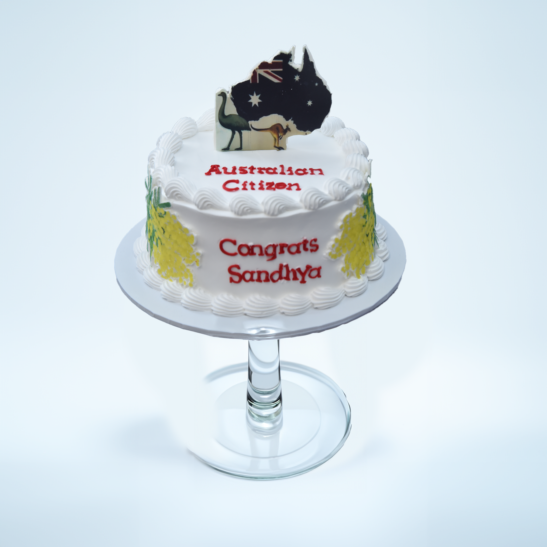 Welcome Down Under – Citizenship Celebration Cake – Isher Eggless Bakers
