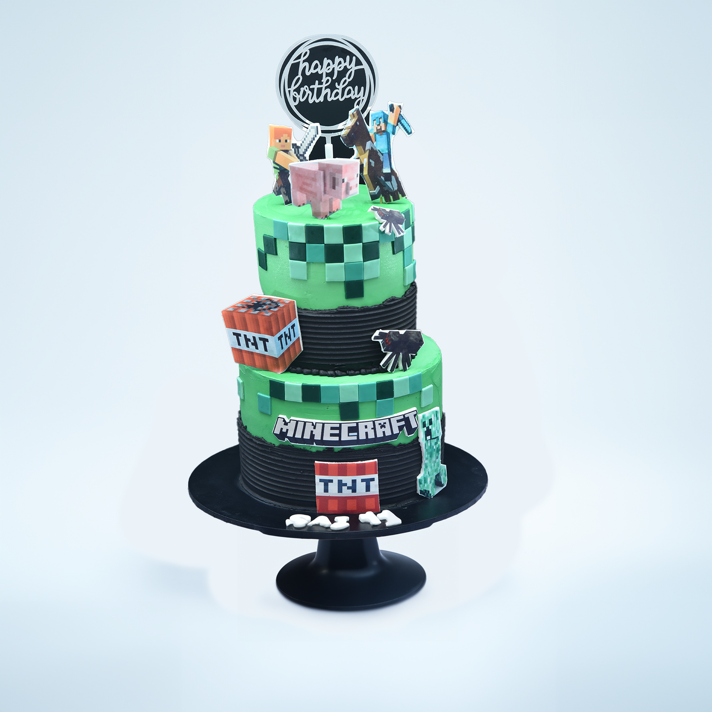 Minecraft (Available in Buttercream Icing only) – Isher Eggless Bakers