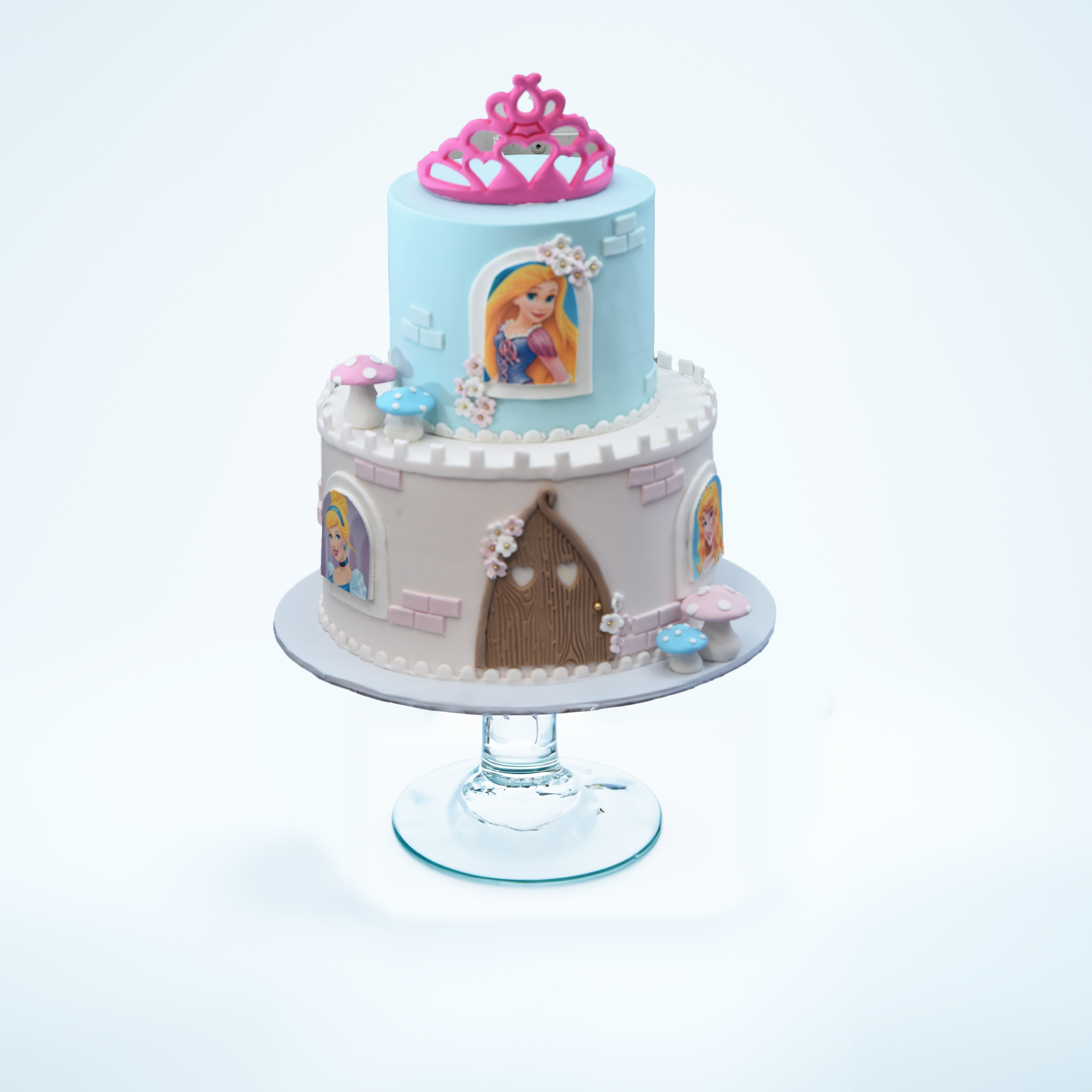 Royal Princess Castle (Buttercream) – Isher Eggless Bakers