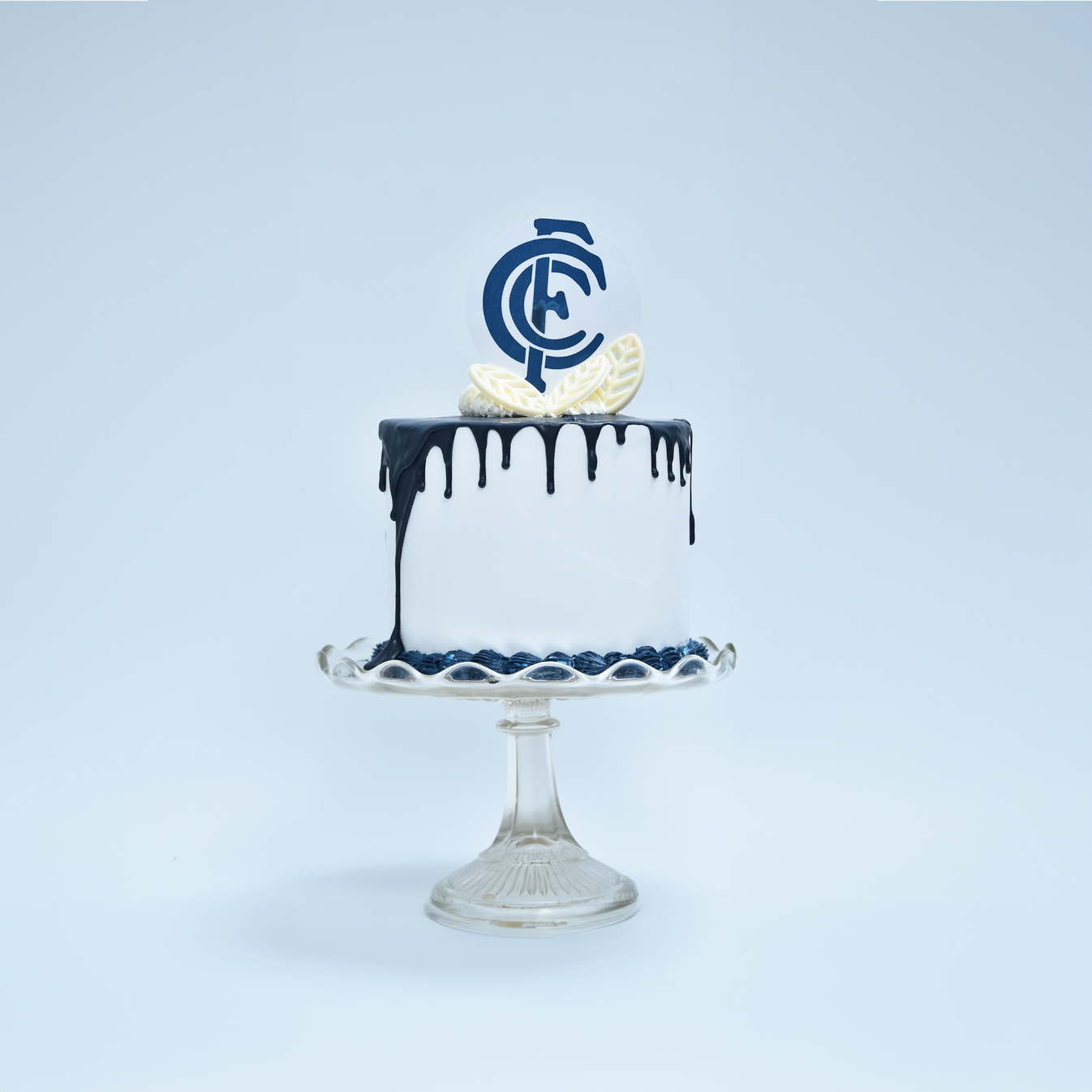 AFL 2024 Drip Cake Carlton Blues – Isher Eggless Bakers