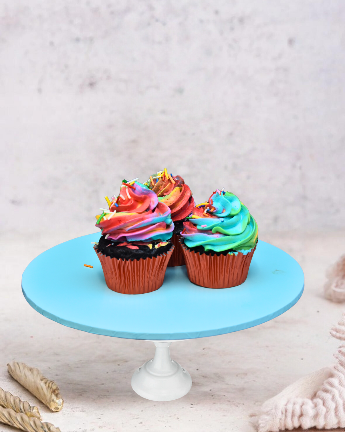 Rainbow Cupcake – Isher Eggless Bakers