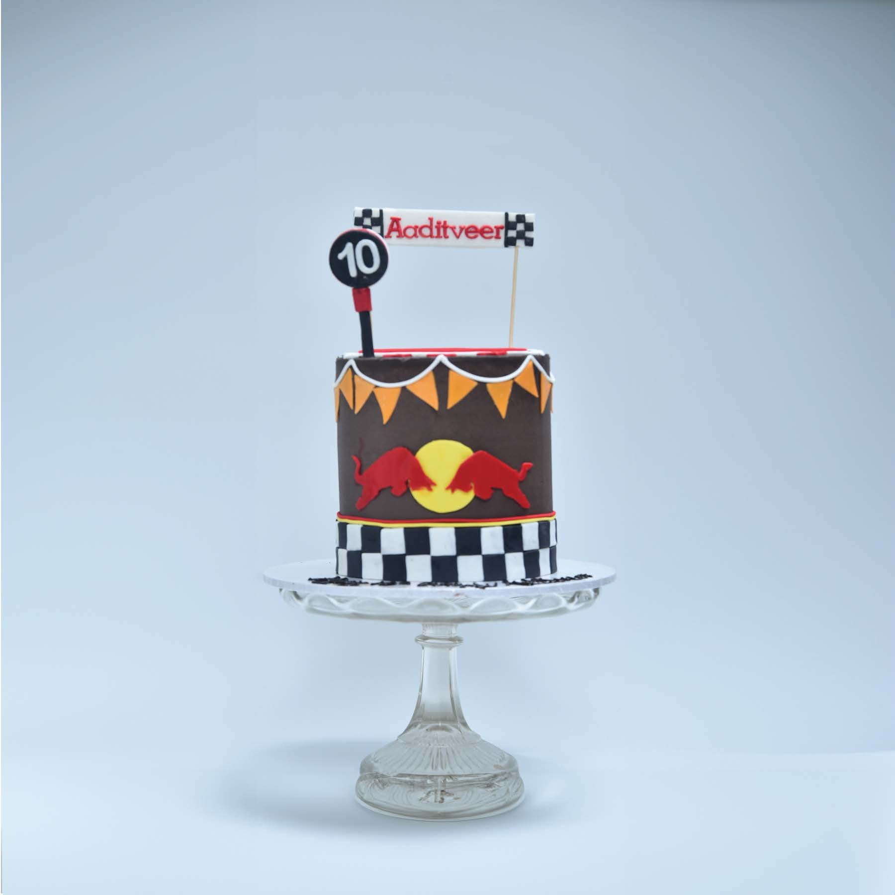 Red Bull Racing Cake (Available in Buttercream Only) – Isher Eggless Bakers
