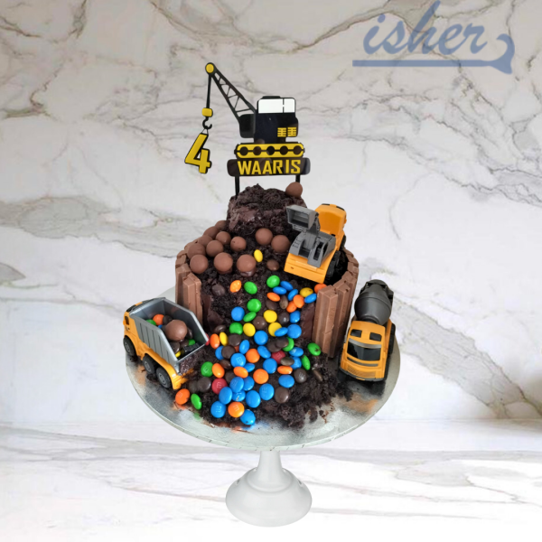Build-A-Cake Construction Site (Including customised cake topper and n ...