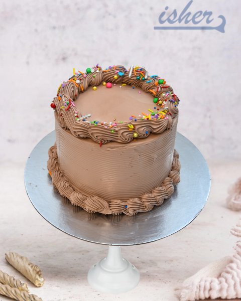 Choco-Charm Cream Cake (CC849) – Isher Eggless Bakers