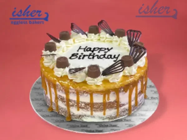 Chocolate Caramel Cake (NC104) – Isher Eggless Bakers