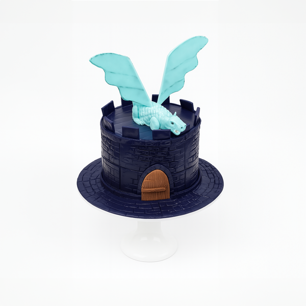 Dragon Castle Fantasy Cake (Fondant) – Isher Eggless Bakers