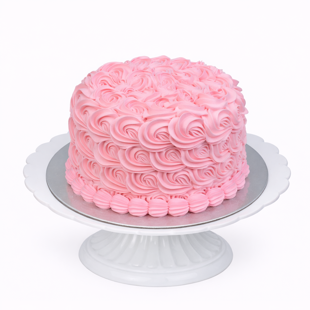 Rosette Swirl Designer Cake – Isher Eggless Bakers
