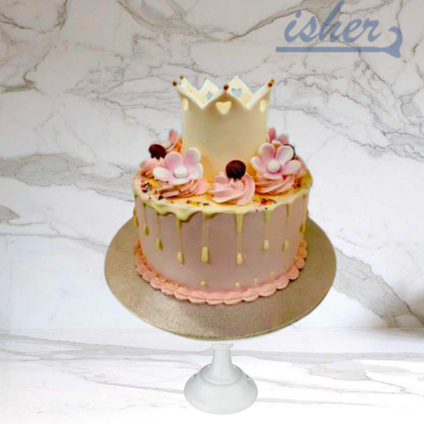 Royal Blush Custom Cake (Available in Fresh Cream Icing) – Isher ...