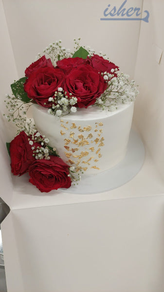 Ruby Rose Romance Cake – Isher Eggless Bakers